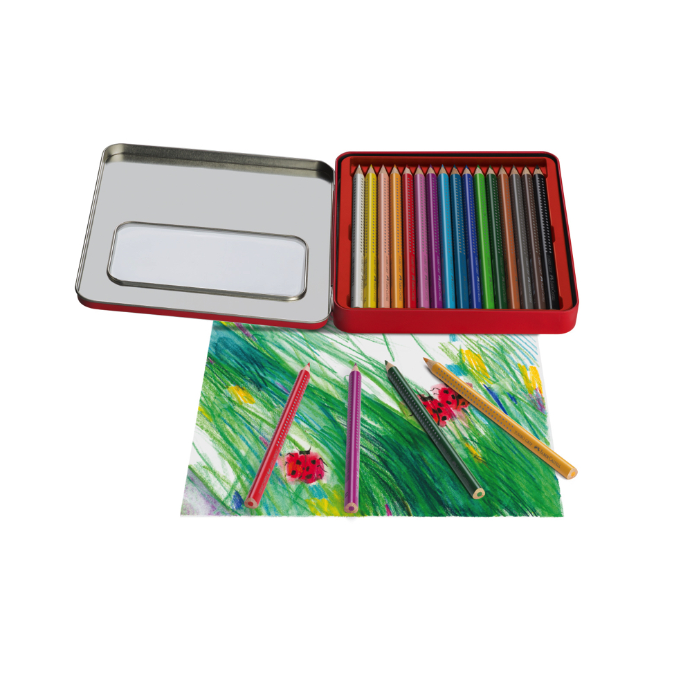 Farbstift Jumbo Grip 16er Set bunt von Faber Castell